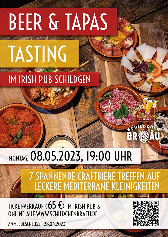 Beer & Tapas Tasting - Irish Pub Schildgen